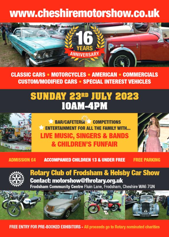 Welcome to The Cheshire Motor Show, Supporting Local, National and ...